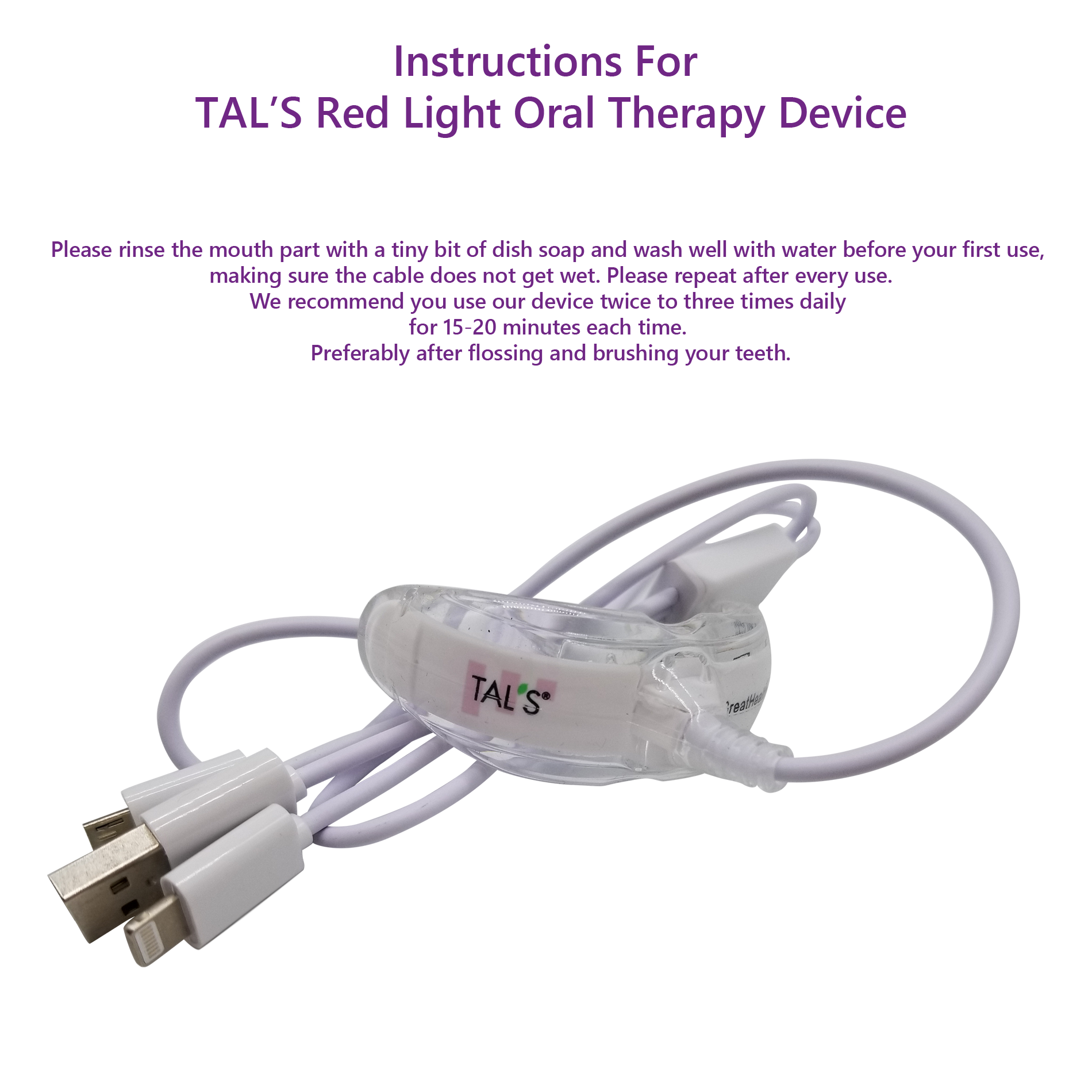 Oral Care Products | Red Light Therapy Products – Great Healthy Life ...