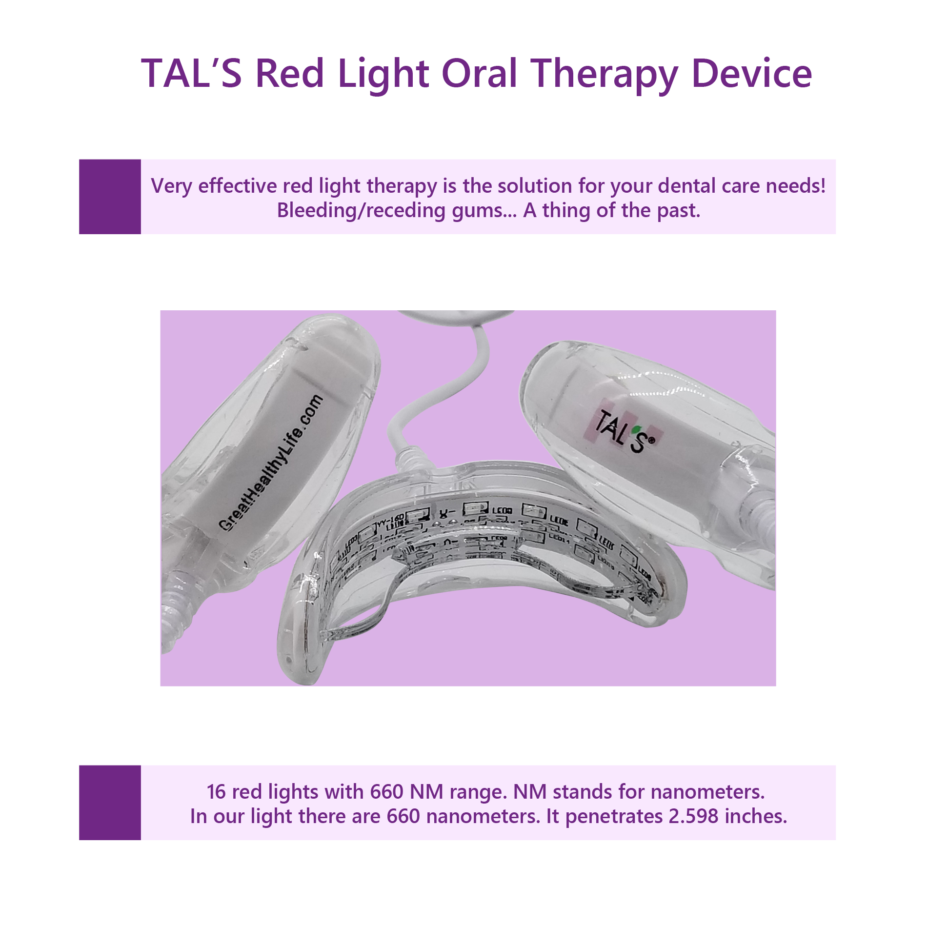 Oral Care Products | Red Light Therapy Products – Great Healthy Life ...
